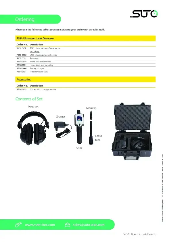 Ultrasonic Leak Detector Eco Version | Solusi Ideal Product Suto